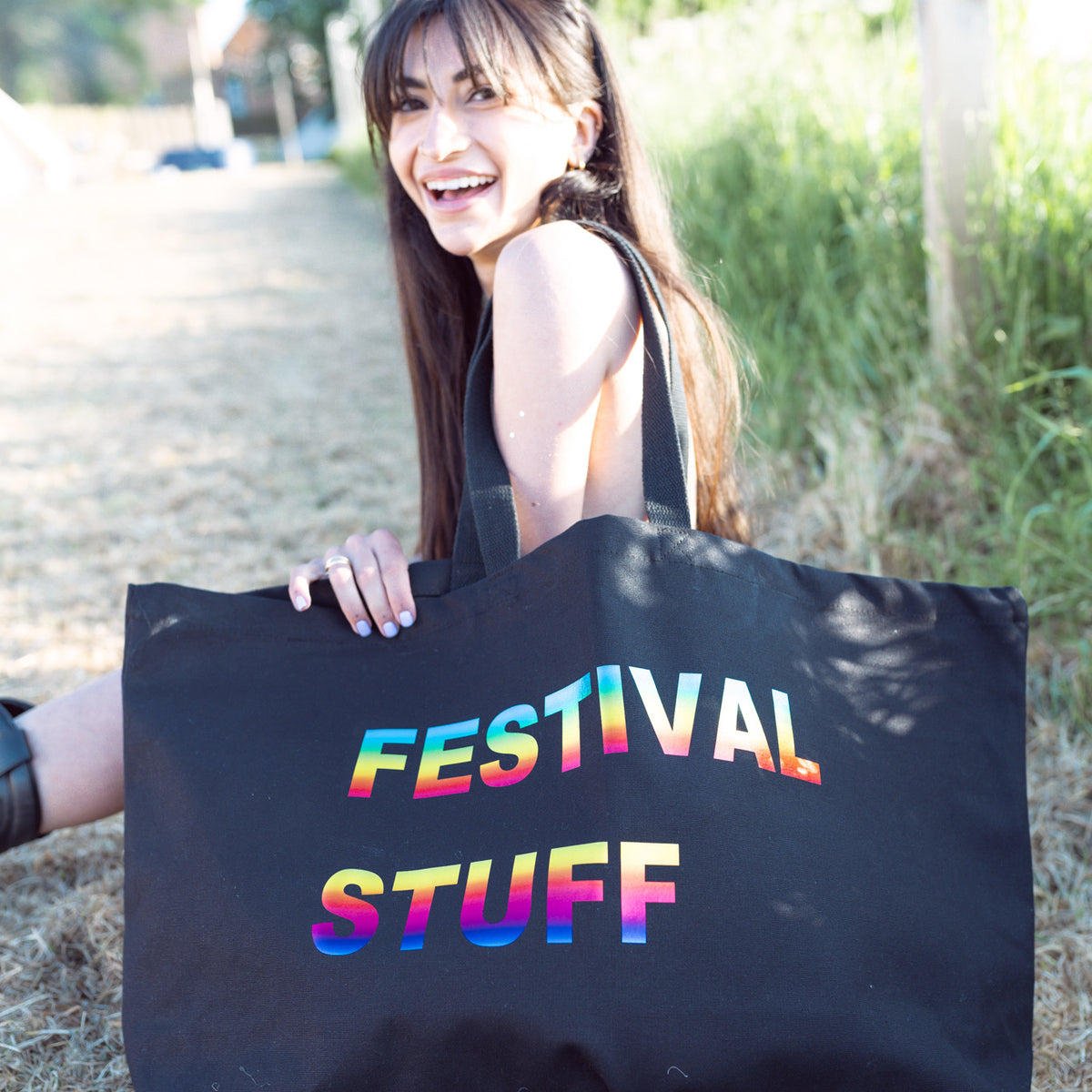 PERSONALISED BLACK EXTRA LARGE TOTE BAG – My Bags Of Stuff