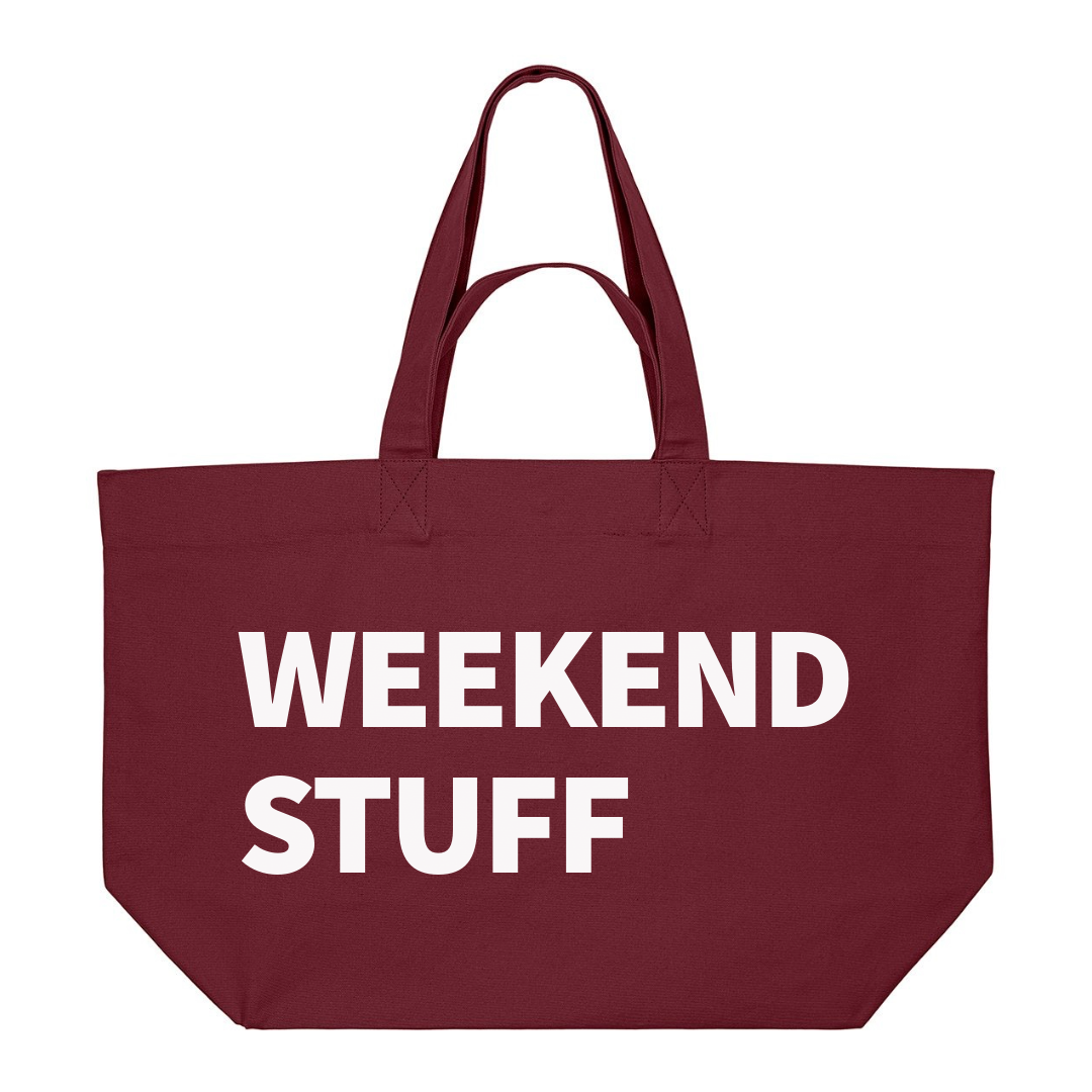 WEEKEND STUFF PREMIUM TOTE BAG – My Bags Of Stuff